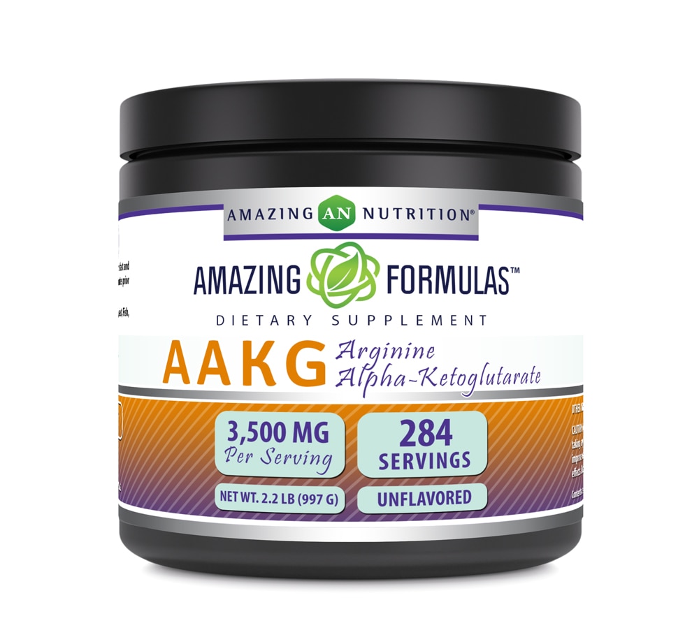 Amazing Nutrition AAKG Arginine Alpha-Ketoglutarate -- 3500 mg - 286 ... Amazing Nutrition AAKG Arginine Alpha-Ketoglutarate -- 3500 mg - 286 ...