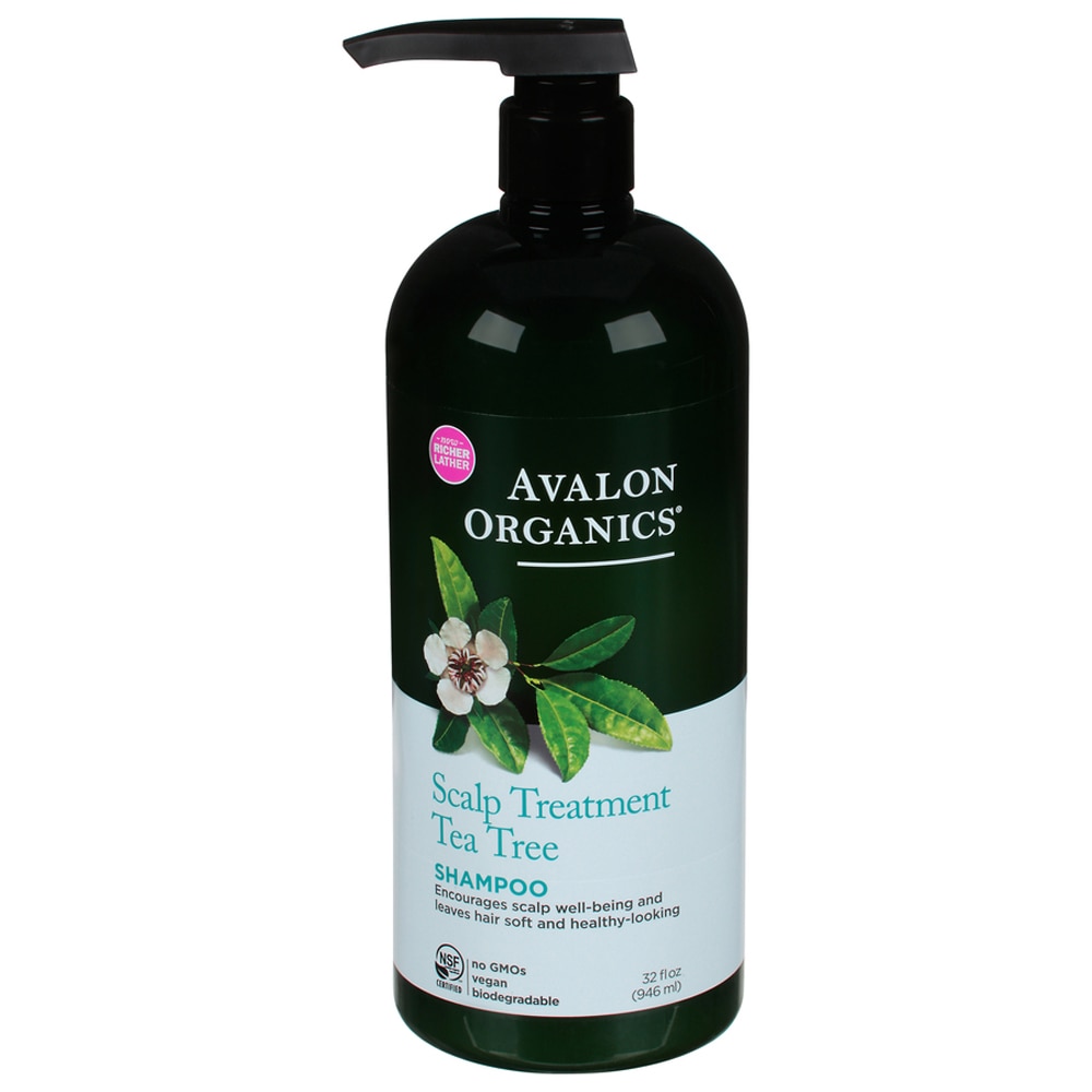 Avalon Organics Scalp Treatment Tea Tree Shampoo 32 Fl Oz Vitacost