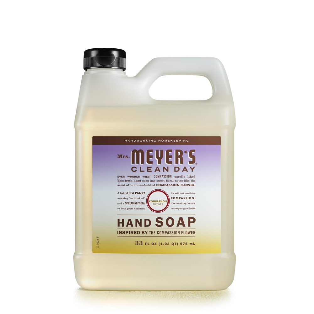 Mrs Meyers Clean Day Liquid Hand Soap Refill Compassion Flower 33