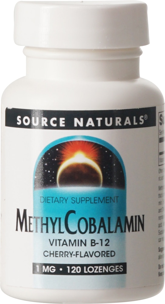 Source Naturals Methylcobalamin Vitamin B12 Cherry 1 Mg 120