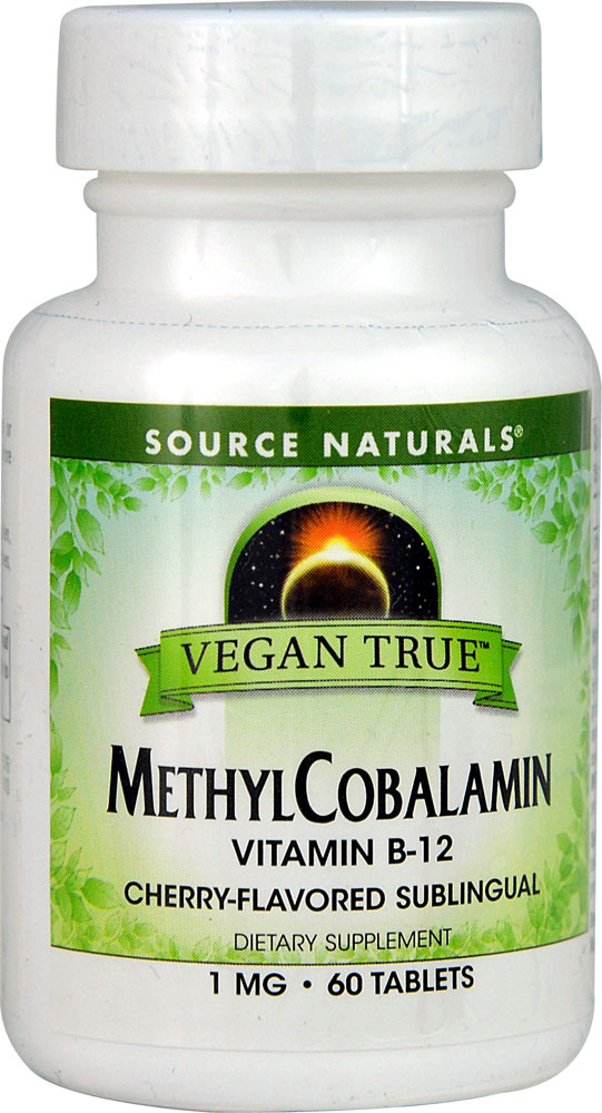 Source Naturals Vegan True Methylcobalamin 1 Mg 60 Tablets Vitacost