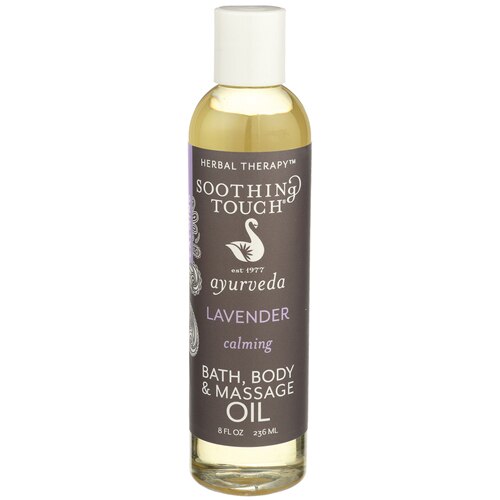 Soothing Touch Ayurveda Lavender Calming Bath And Body Massage Oil 8 Oz Vitacost