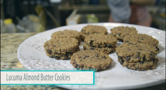 Healthy Snack Recipe VIDEO: Lucuma Almond Butter Cookies