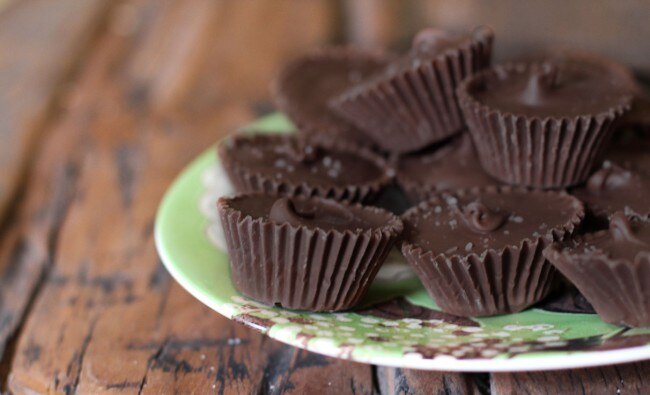 Mini Peppermint Patties with Homemade Dark Chocolate