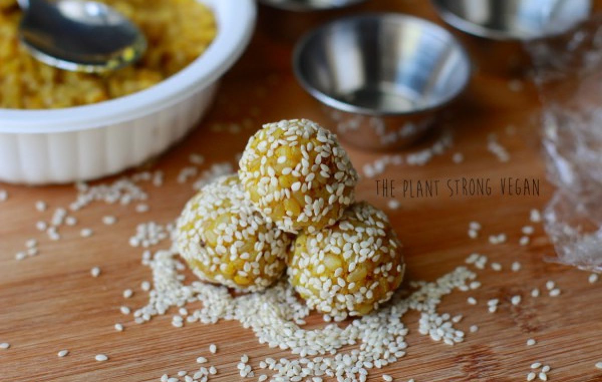 Sesame Rice Balls With Turmeric & Chia | Vitacost.com BLog