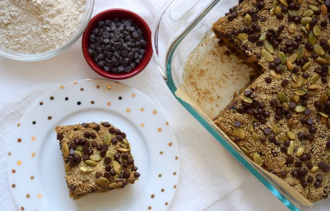 Zucchini Bread Snack Squares