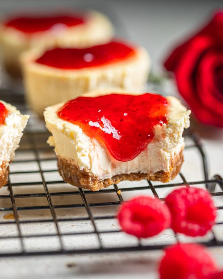 Cheesecake Bites with Raspberry Topping | Vitacost Blog