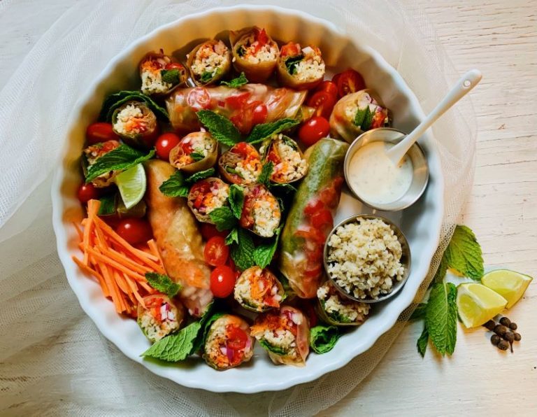 Mediterranean-Style Summer Rolls Recipe | Vitacost Blog