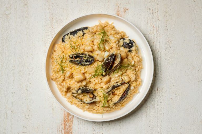 Seafood Risotto with Scallops and Mussels | Vitacost Blog