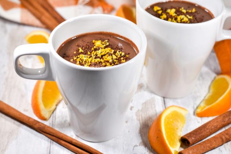 Homemade Hot Chocolate Recipe with Orange