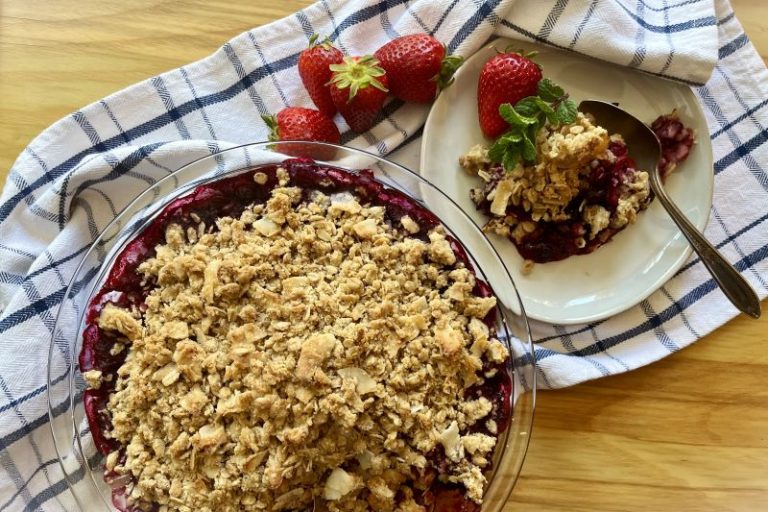 Berry Rhubarb Crisp