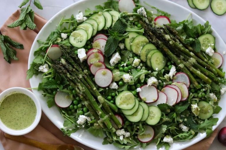 Spring Salad with Lemon-Mint Vinaigrette