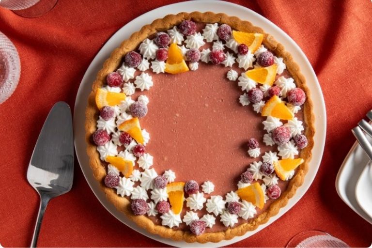 Orange and Cranberry Tart
